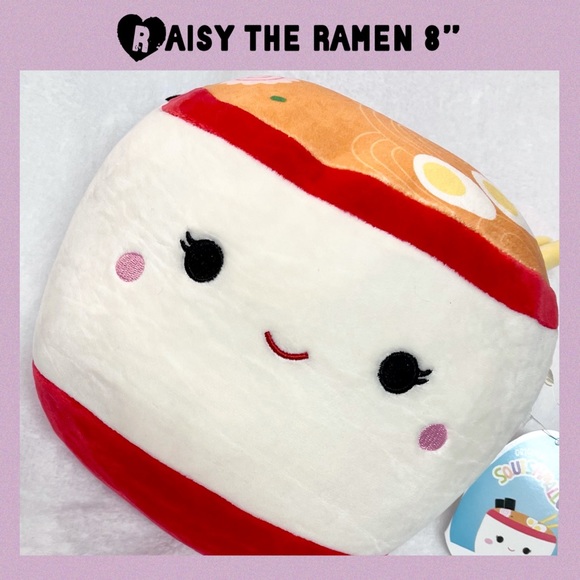 Squishmallows | Other | Raisy The Ramen Squishmallow 8 Food Squad ...